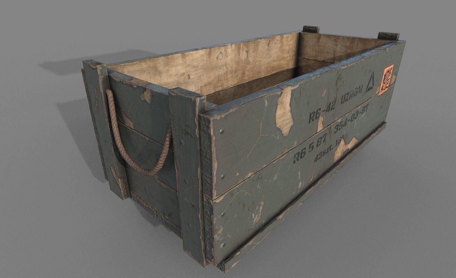 3D model Army Crate 3 VR / AR / low-poly | CGTrader