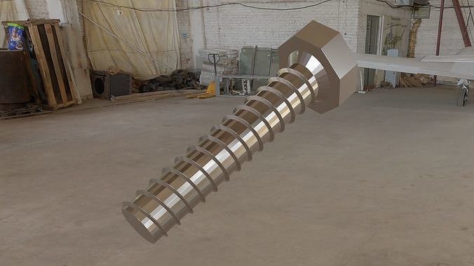 Low Poly Game Bolt free 3D model | CGTrader