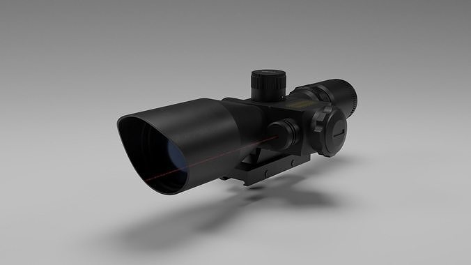 Sniper scope 3D model | CGTrader