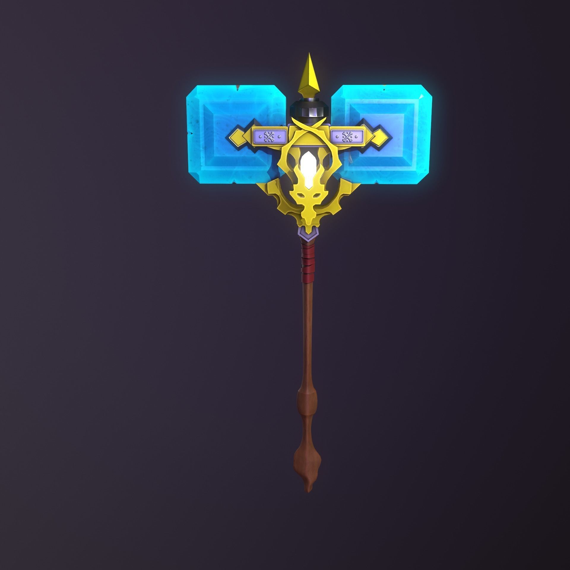 Stylized War Axe Gameready 3D model | CGTrader