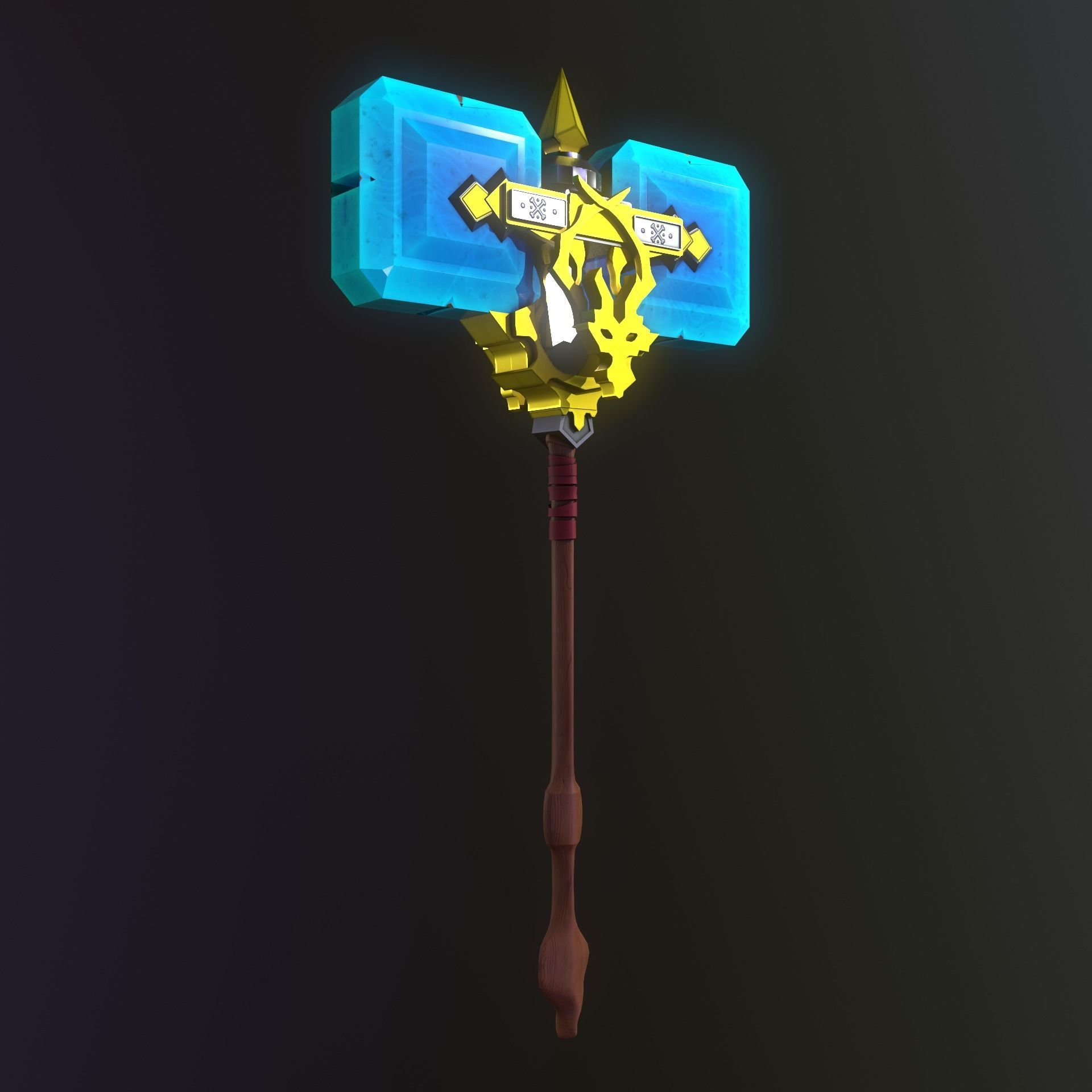Stylized War Axe Gameready 3D model | CGTrader