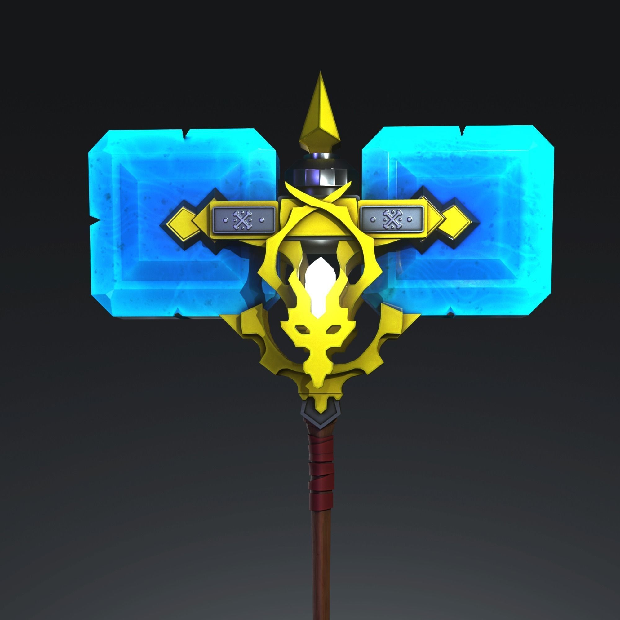 Stylized War Axe Gameready 3D model | CGTrader