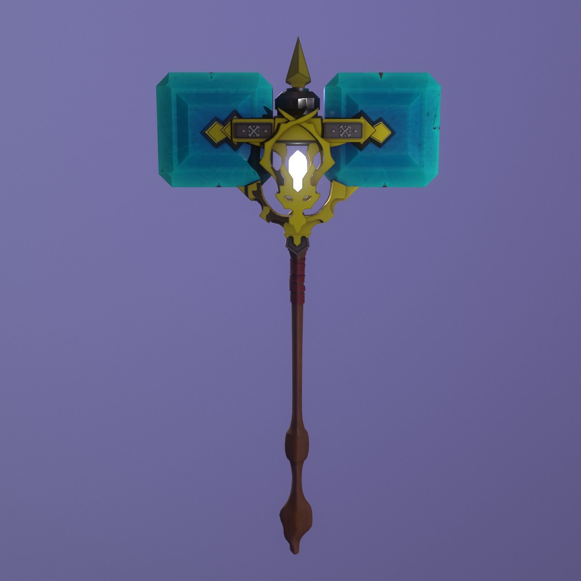 Stylized War Axe Gameready 3D model | CGTrader