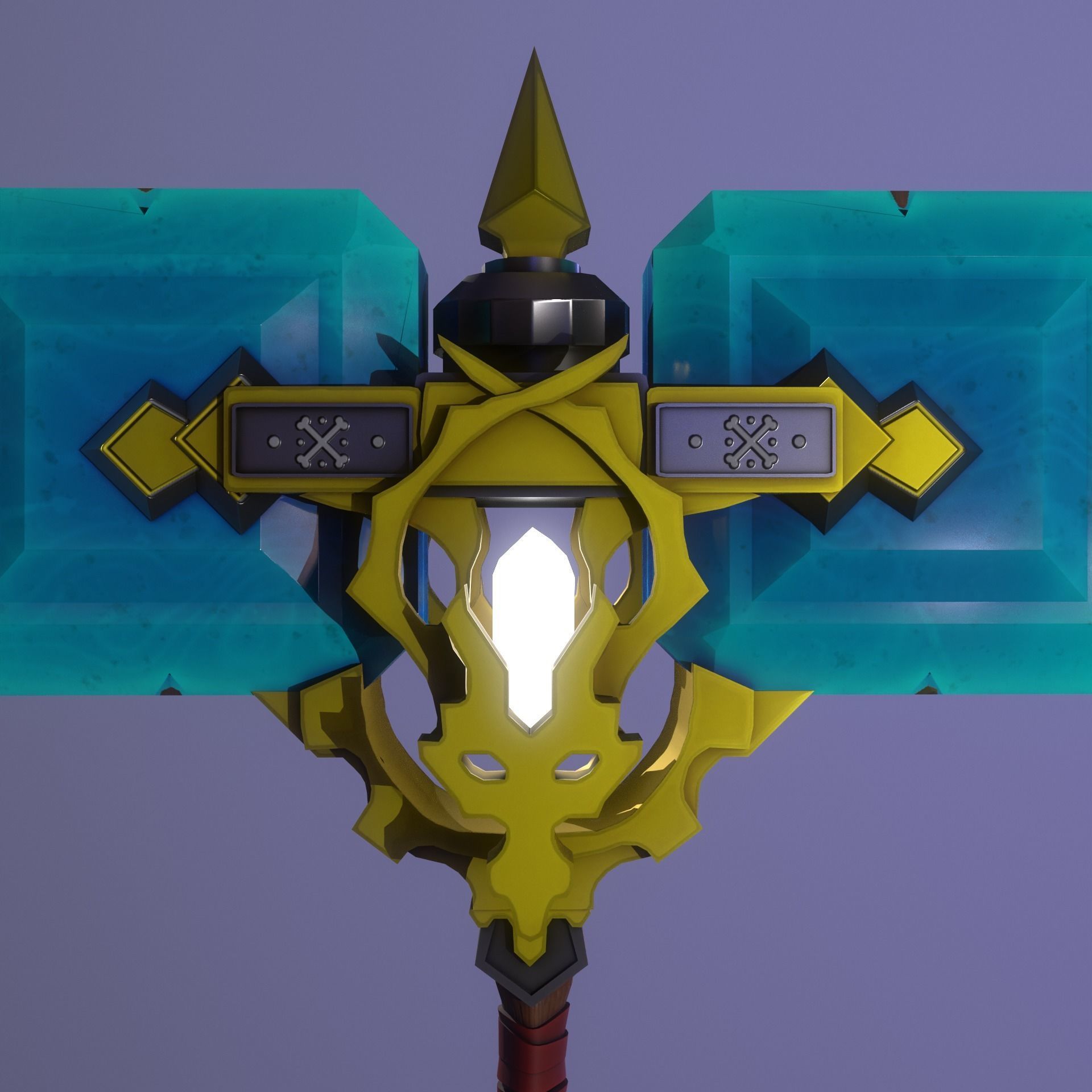 Stylized War Axe Gameready 3D model | CGTrader