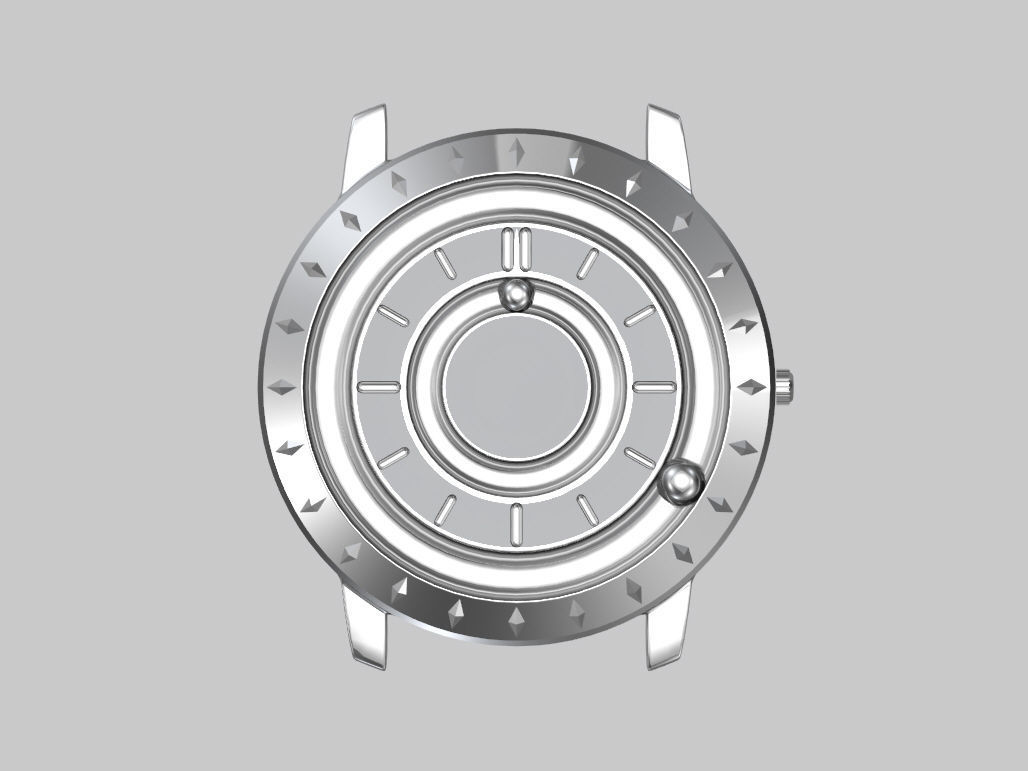 Watch dial design free 3D model | CGTrader