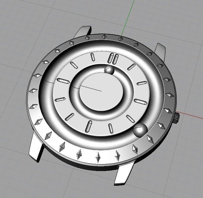 Watch dial design free 3D model | CGTrader