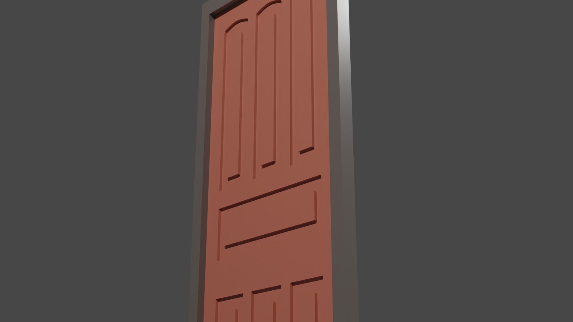Simple Door free 3D model | CGTrader