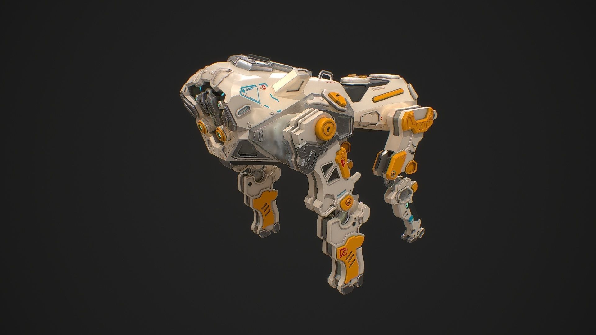 3D model Sci fi quadruped scout robot | CGTrader 3D model Sci fi quadruped scout robot | CGTrader