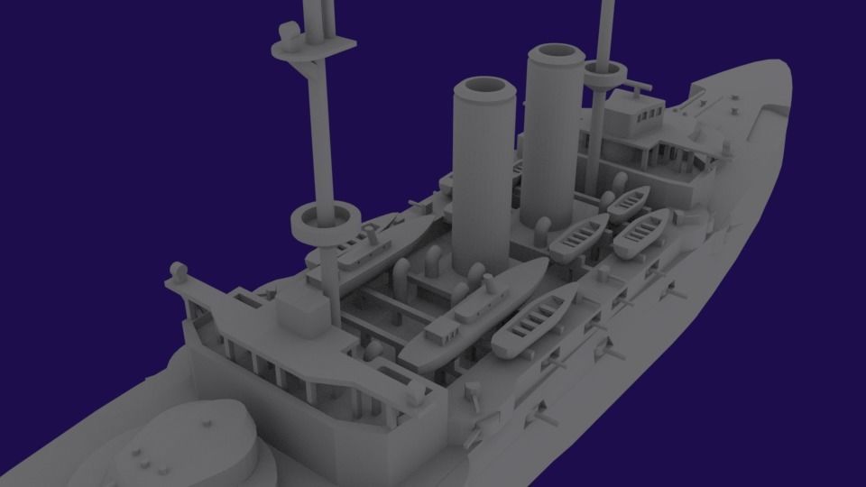 IJN Mikasa 3D model 3D printable | CGTrader