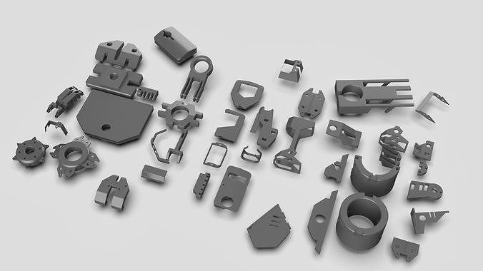 Kitbash VOL3 Mechanical mini pack 3D model | CGTrader