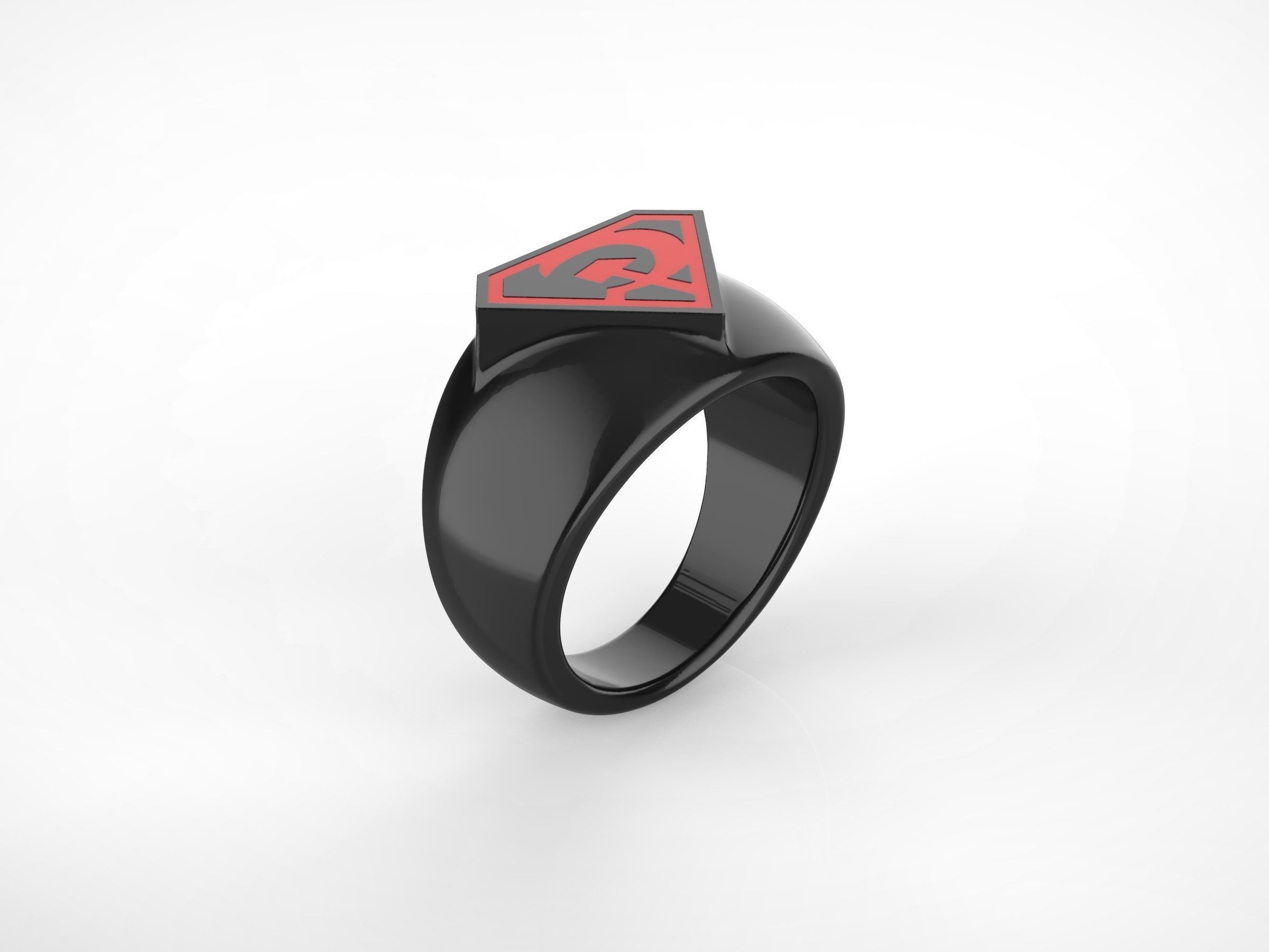 Red Son Superman Ring 3D model 3D printable | CGTrader