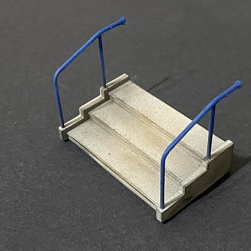 STEPS AND HANDRAILS 7MM SCALE O GAUGE MODEL RAILWAY 3D model | CGTrader