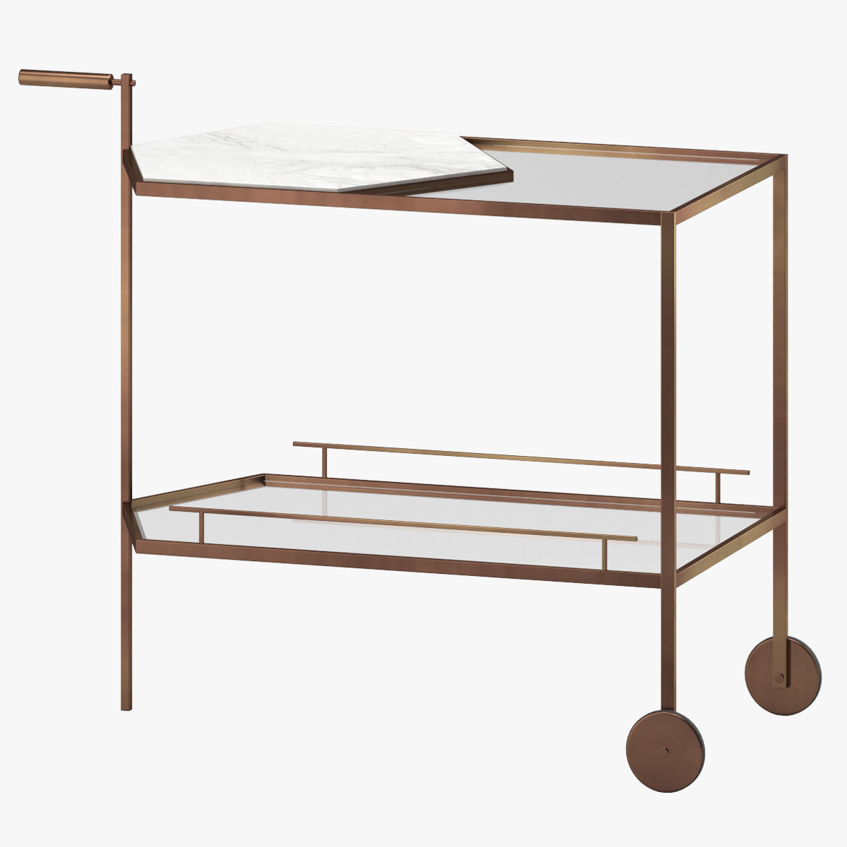 Man of Parts Gin Lane Bar Cart 3D model | CGTrader