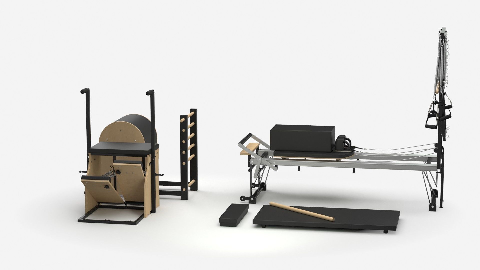 MERRITHEW PILATES EQUIPMENT 3D model | CGTrader