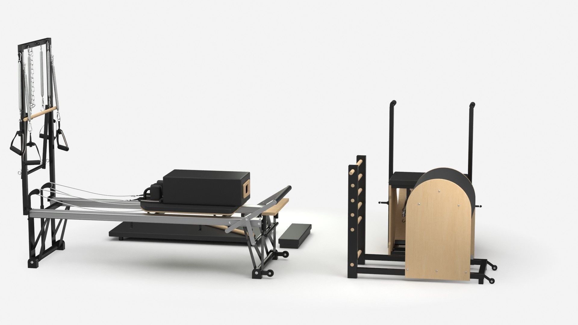 MERRITHEW PILATES EQUIPMENT 3D model | CGTrader