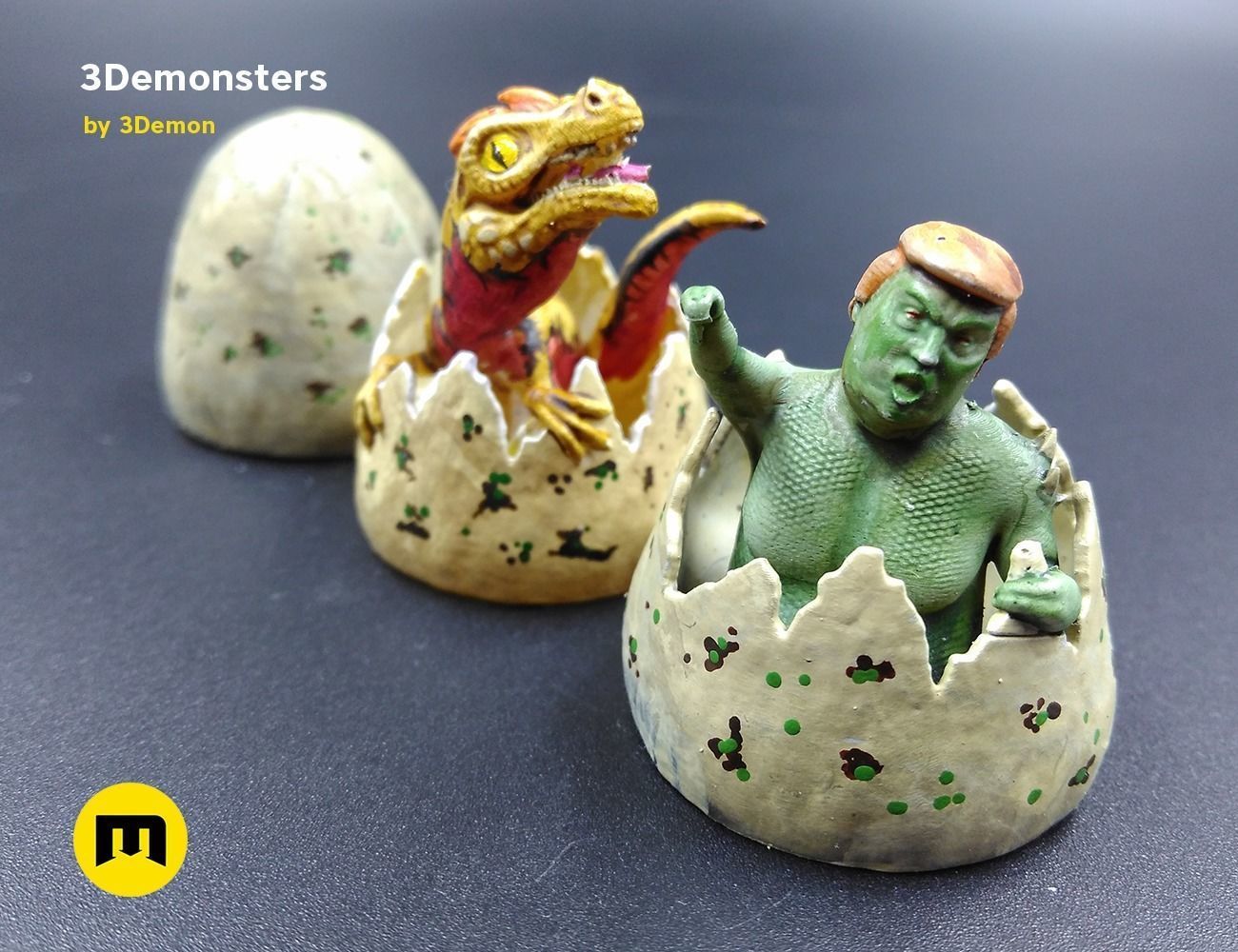 Surprise Egg Miniature 3Demonsters free 3D model 3D printable | CGTrader
