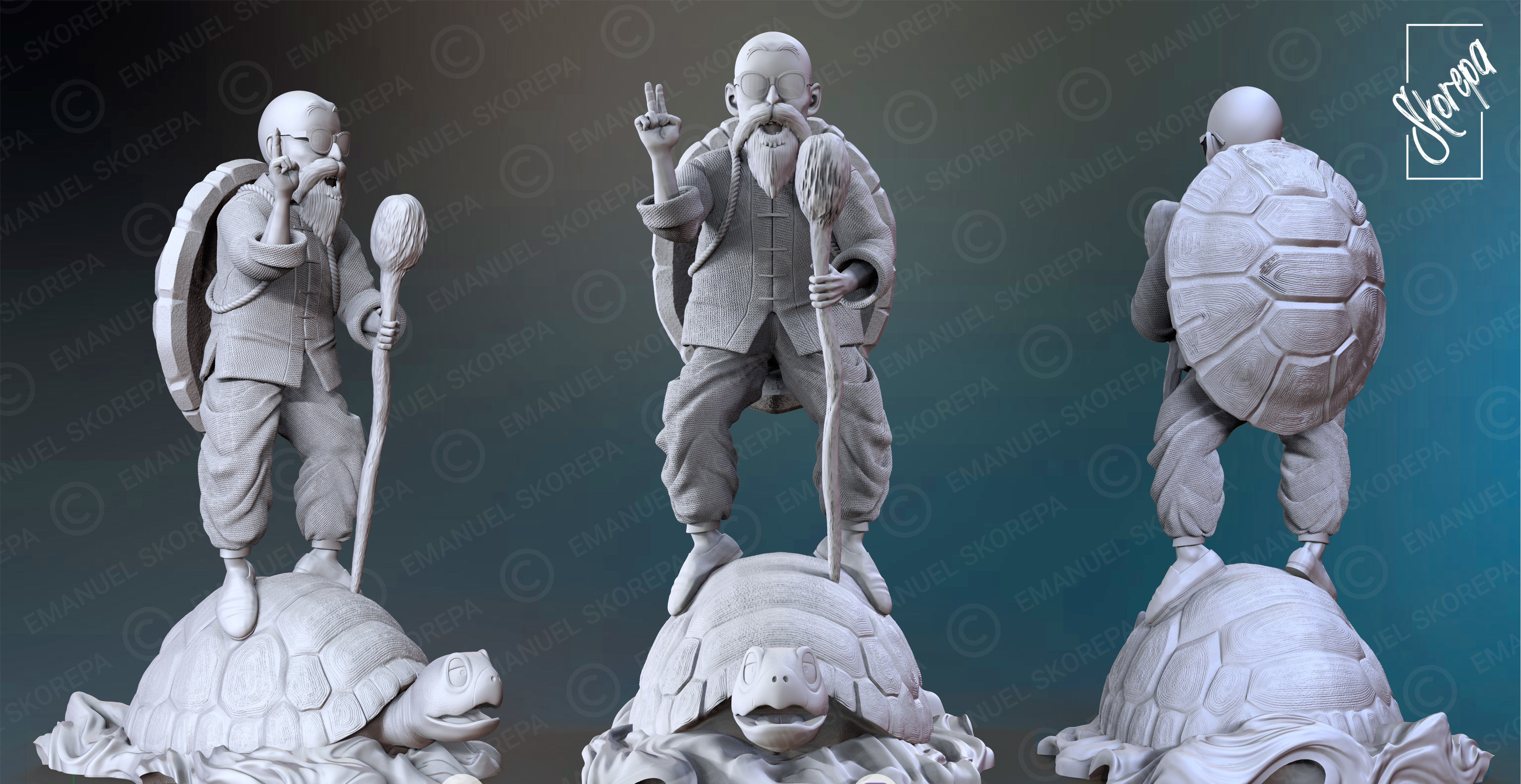 MASTER ROSHI 3D model 3D printable | CGTrader