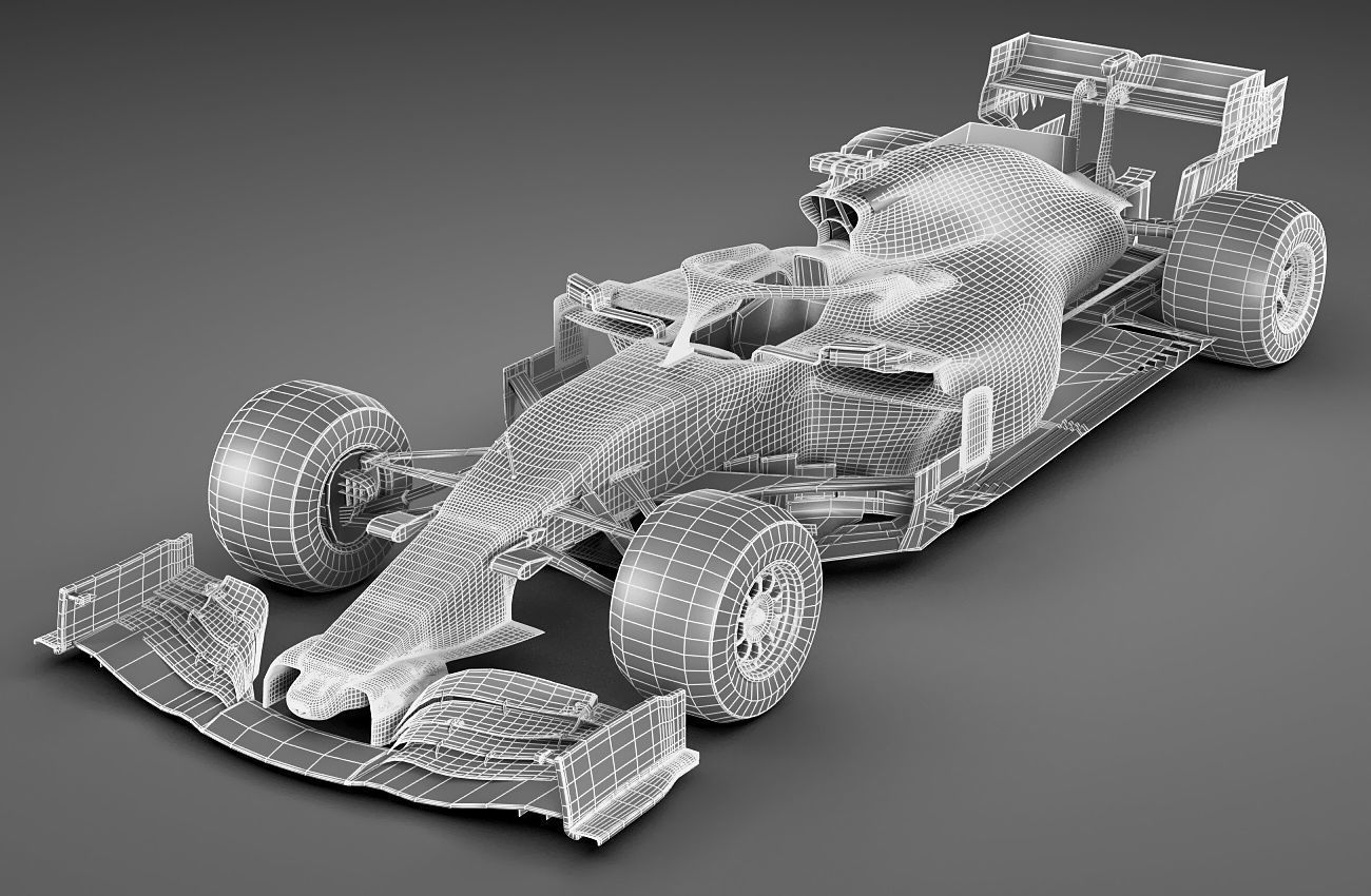 Generic F1 racing car 3D model | CGTrader
