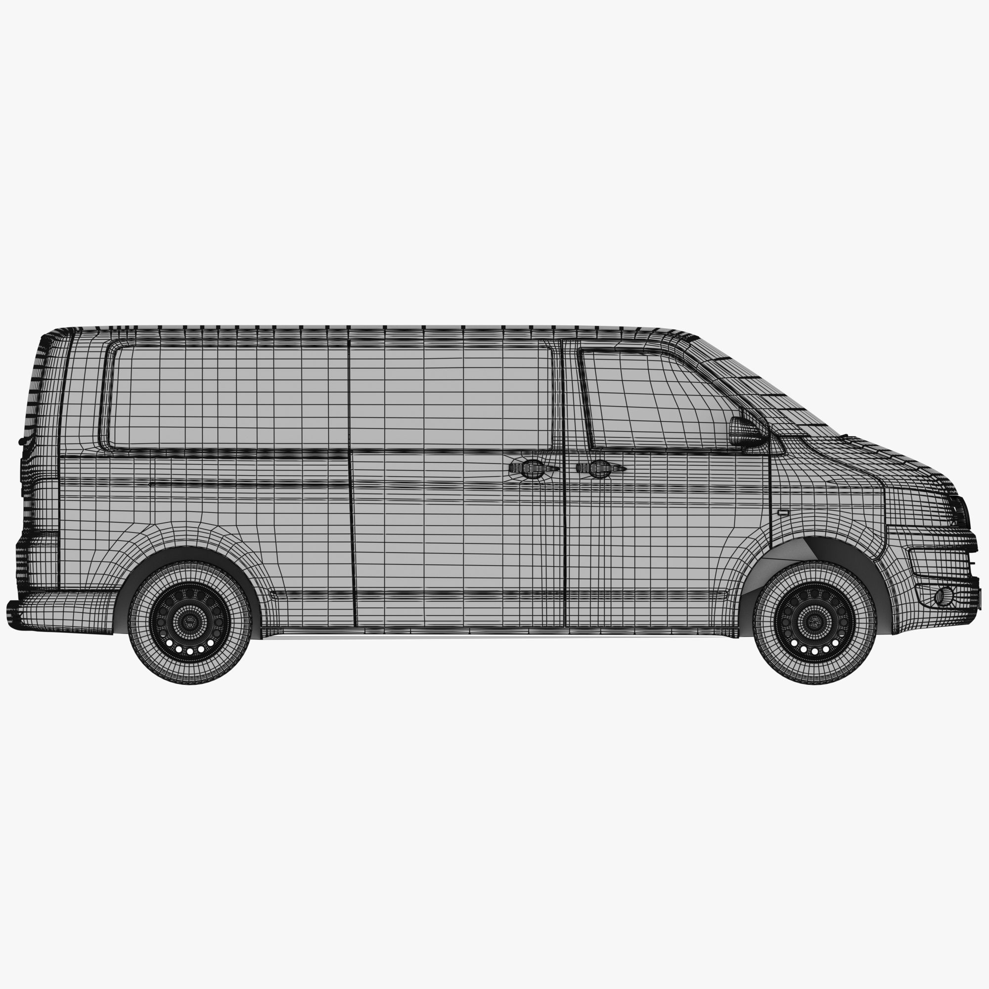 Volkswagen Transporter T5 3D model | CGTrader