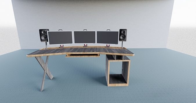 studio table 3D model | CGTrader