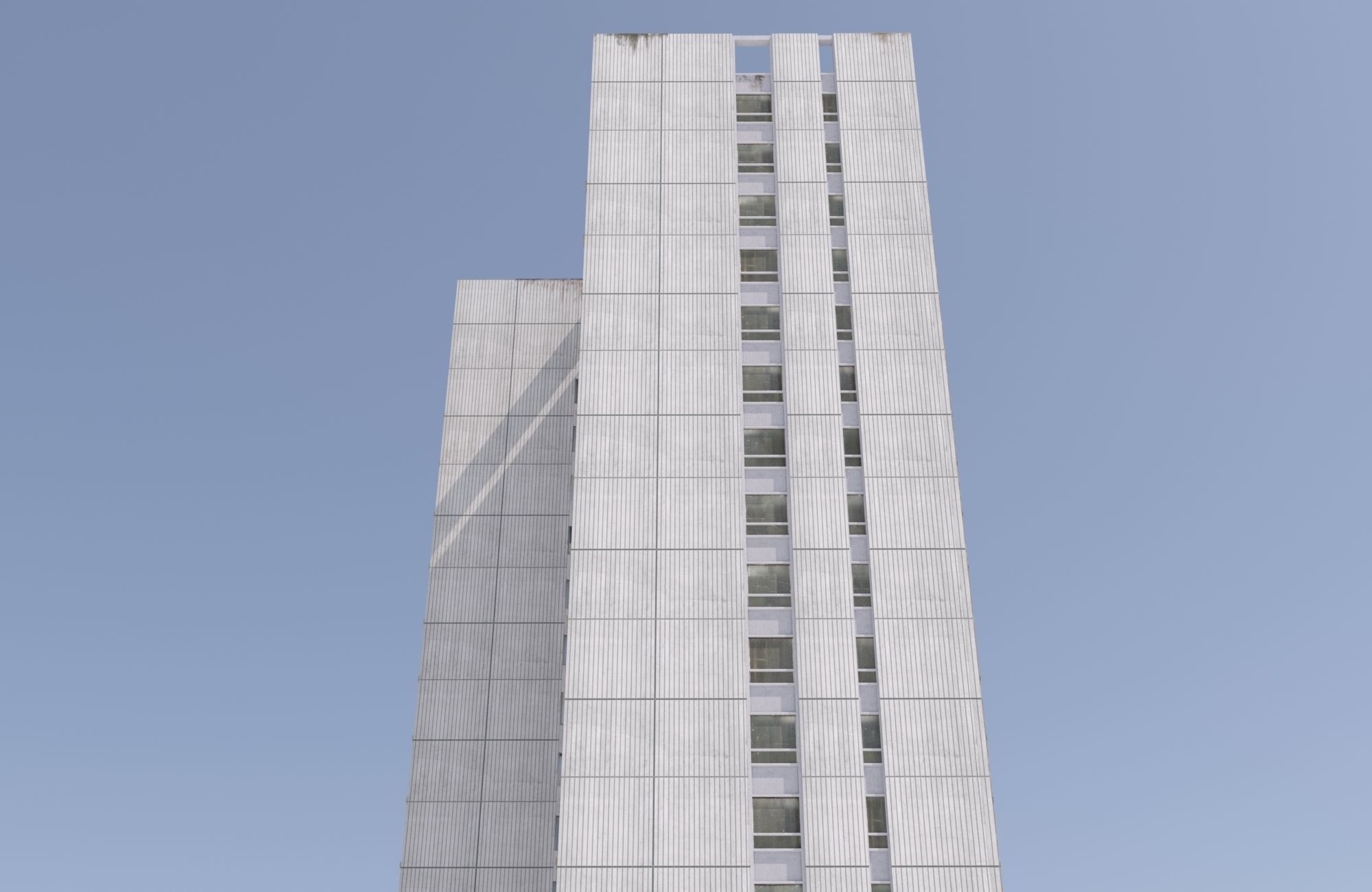 3D model Russian 22 Storey Apartment Panel House VR / AR / low-poly ...
