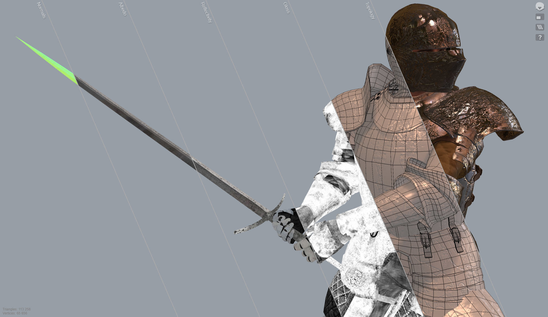 3D model Knight Plate Armour VR / AR / low-poly rigged animated | CGTrader