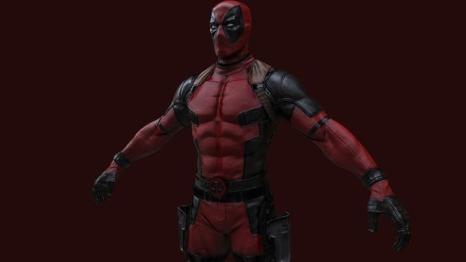 3D model DEADPOOL VR / AR / low-poly | CGTrader