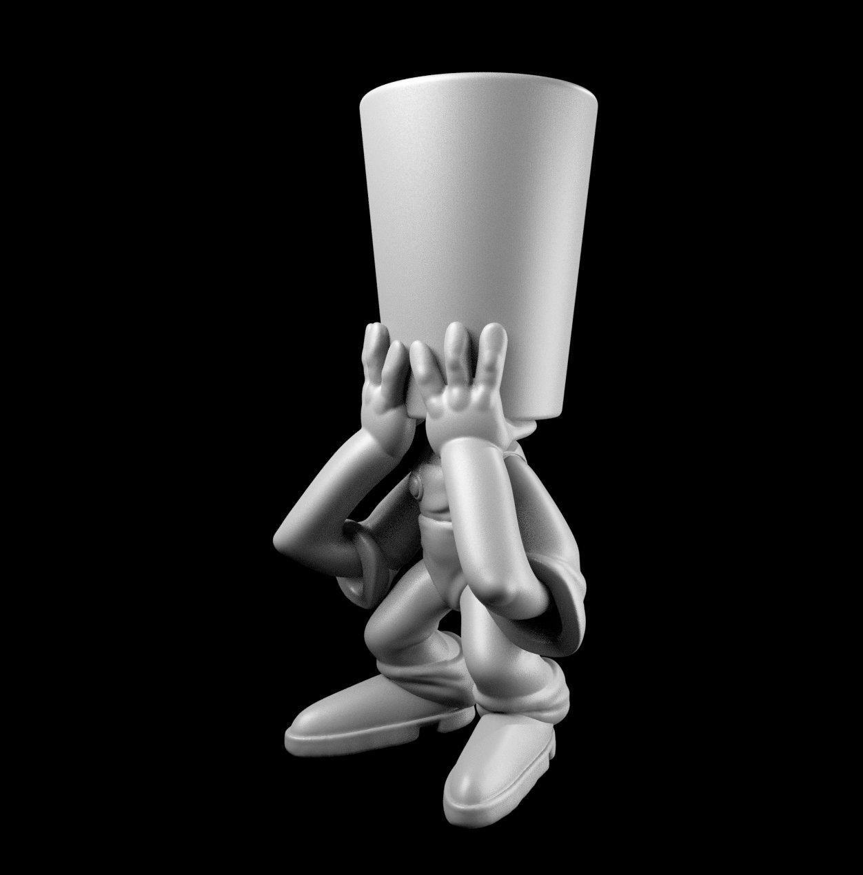 Pencil holder Vase holder objects holder free 3D model 3D printable ...