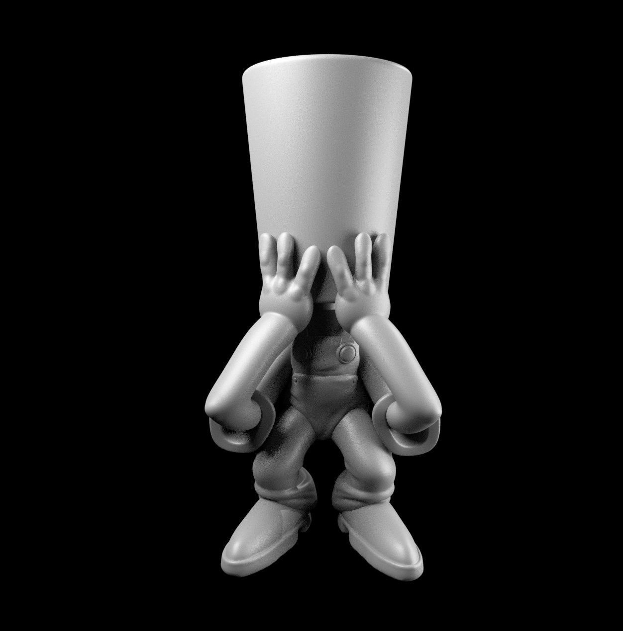 Pencil holder Vase holder objects holder free 3D model 3D printable ...