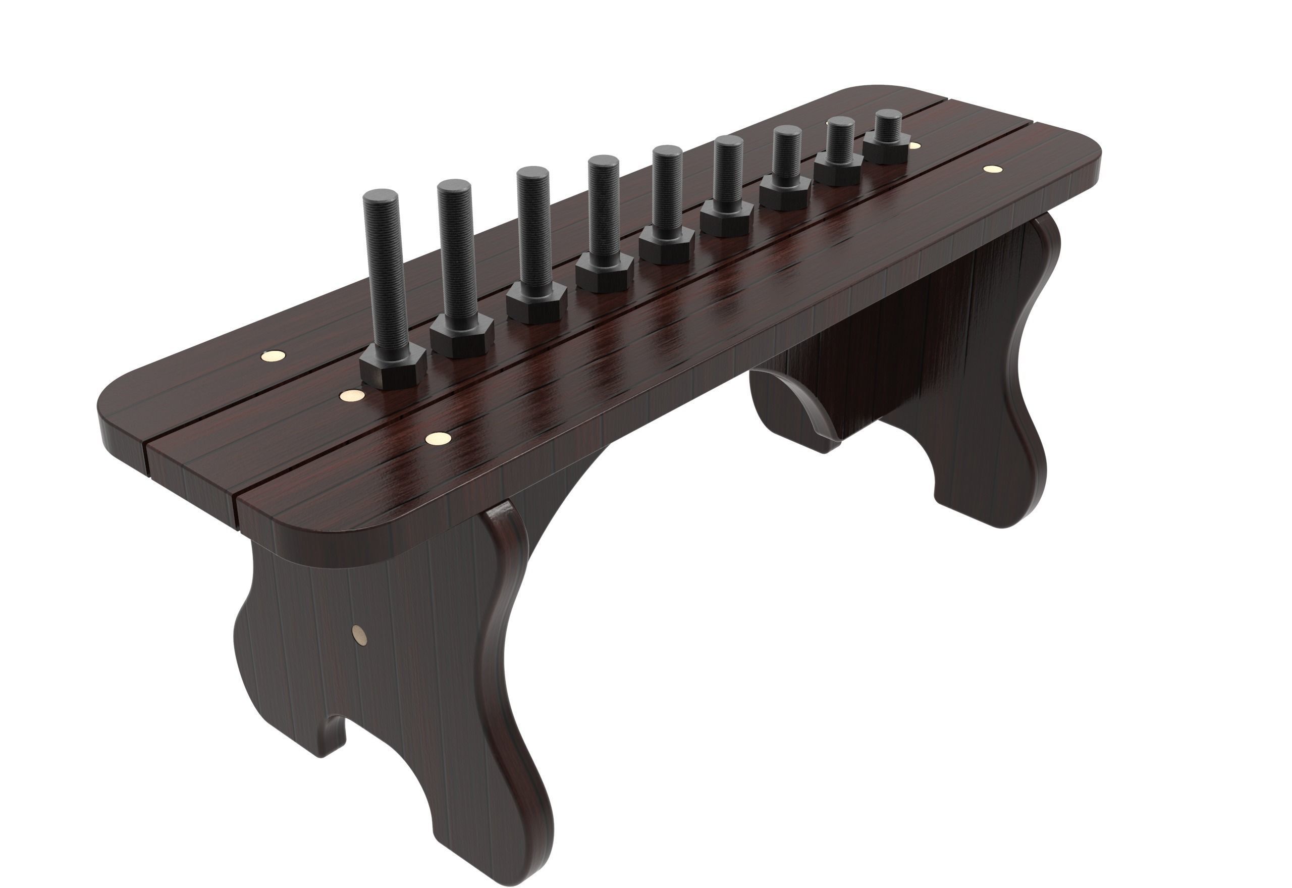 3D model for 1 BSW bolts with different length 3D model | CGTrader