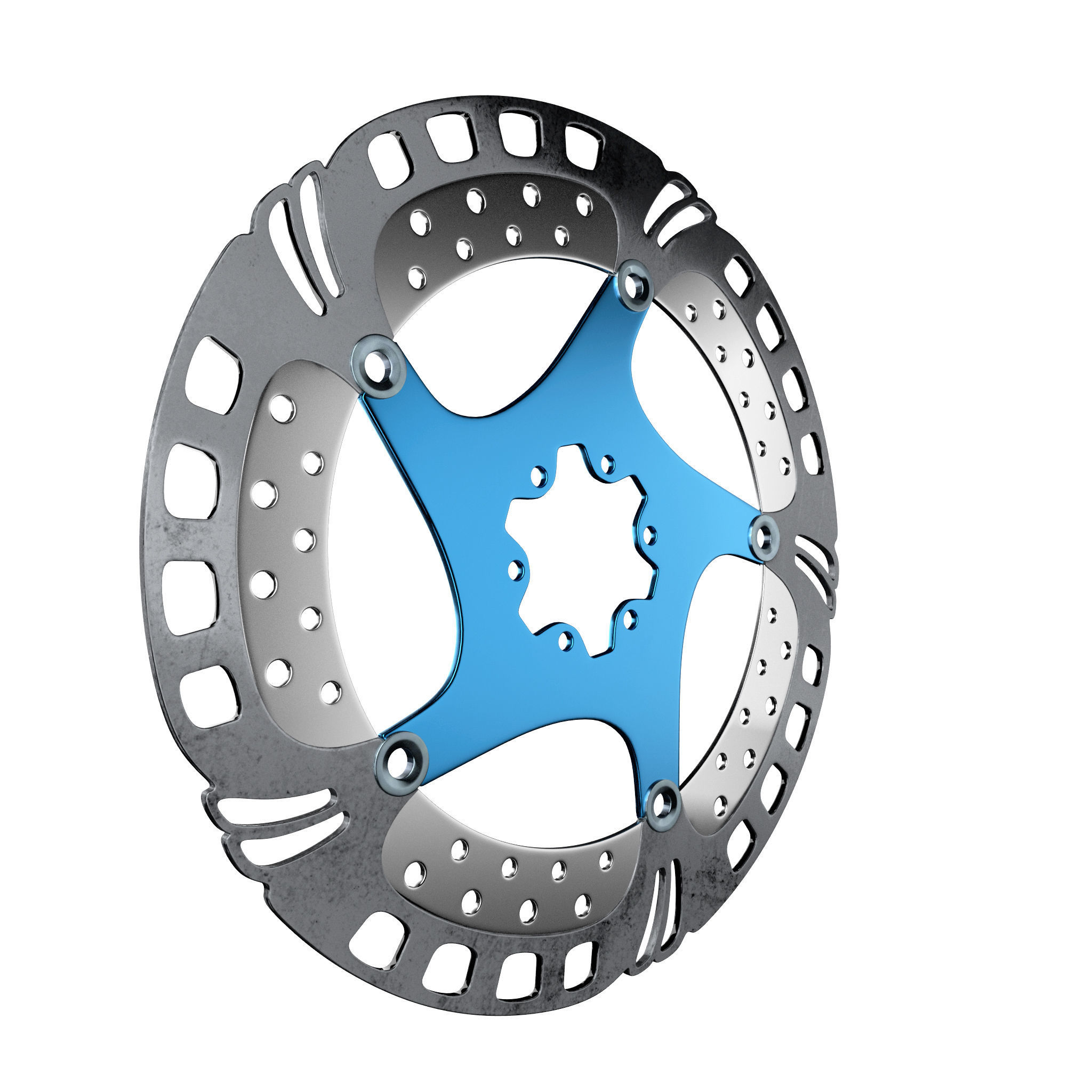 Motorcycle brake disc rotor 3D model | CGTrader