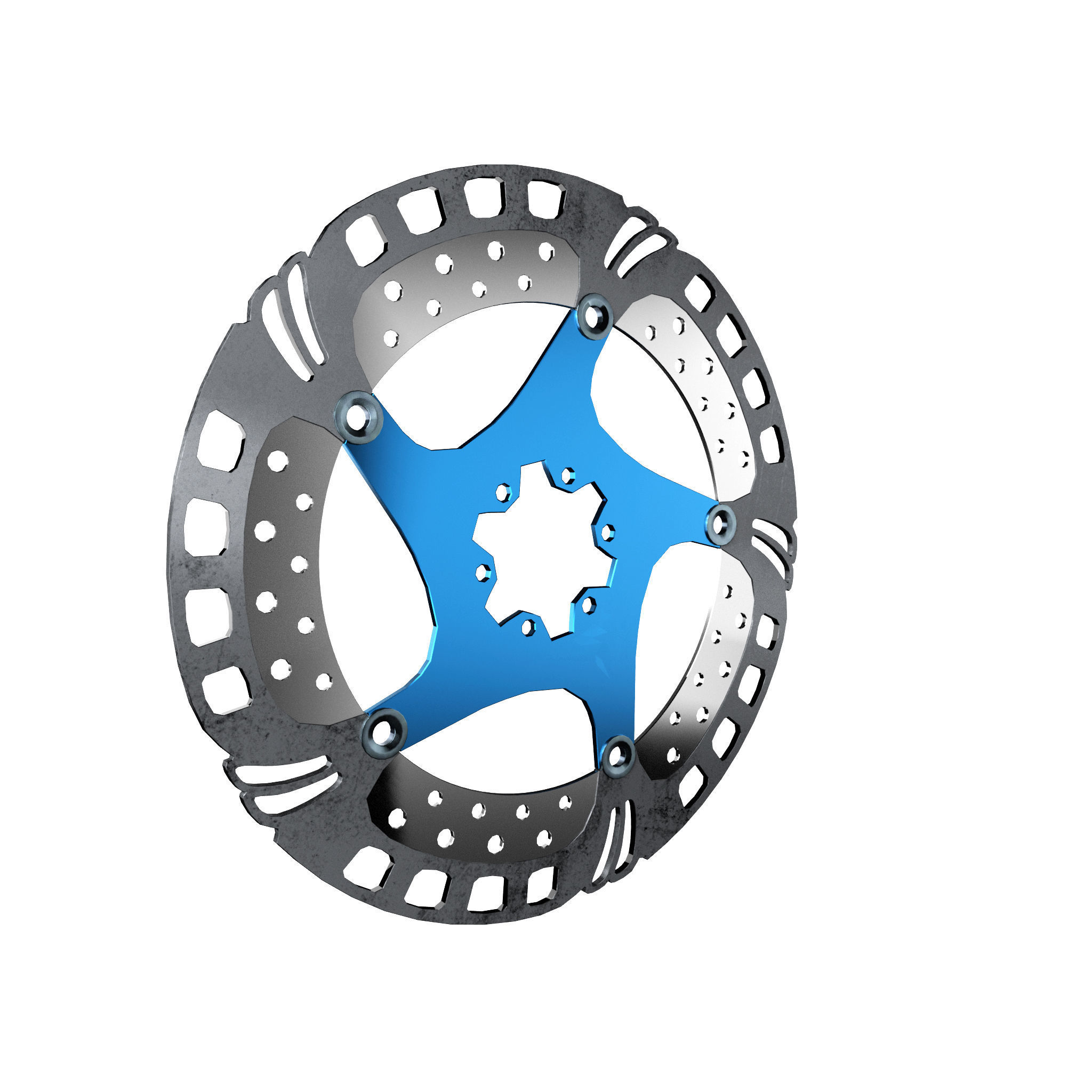 Motorcycle brake disc rotor 3D model | CGTrader