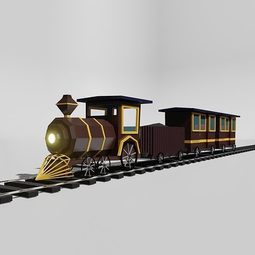 Train free 3D model rigged | CGTrader