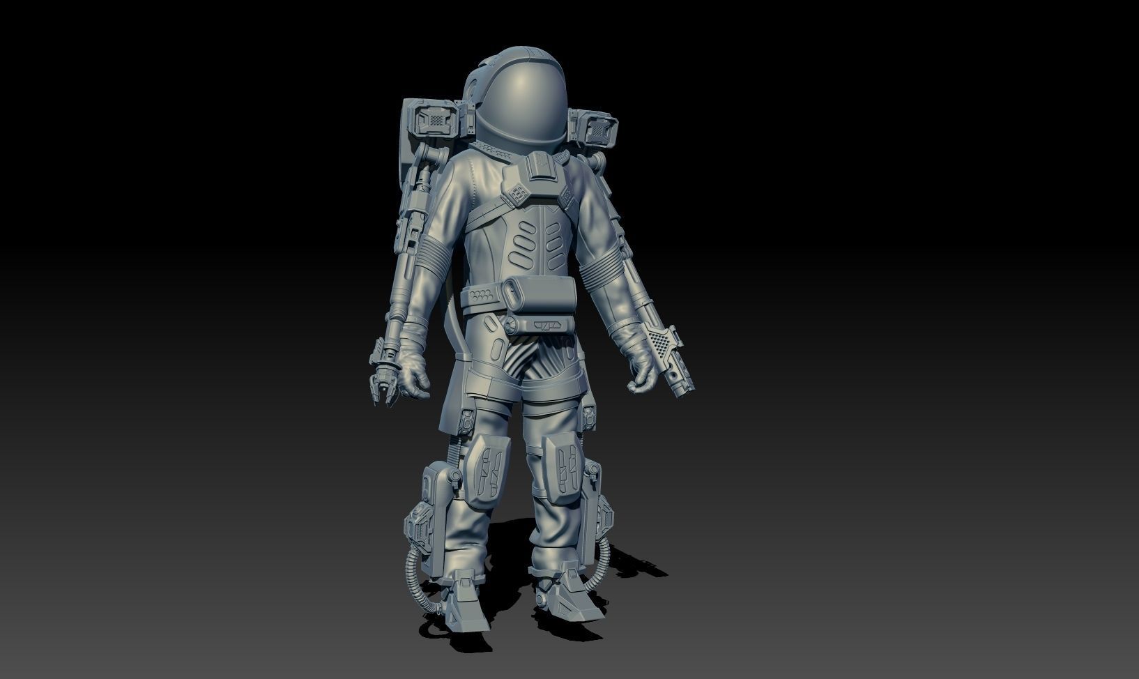 Si-fi spacesuit High-poly 3D model 3D model | CGTrader