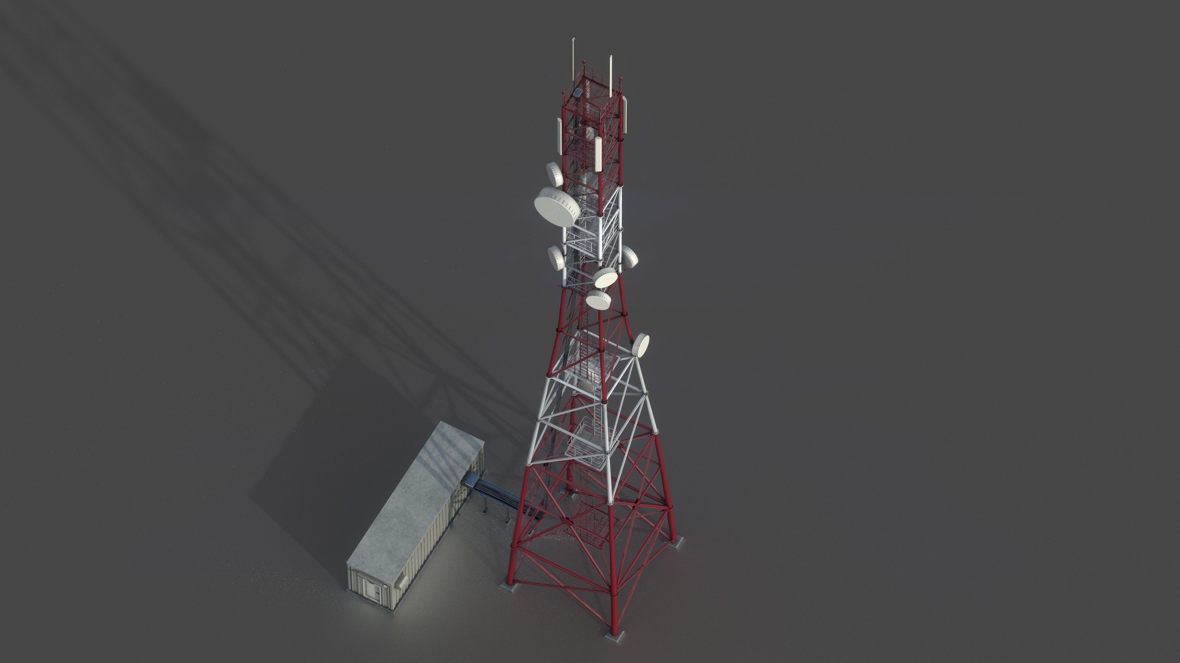 COMMUNICATION TOWER 3D model | CGTrader