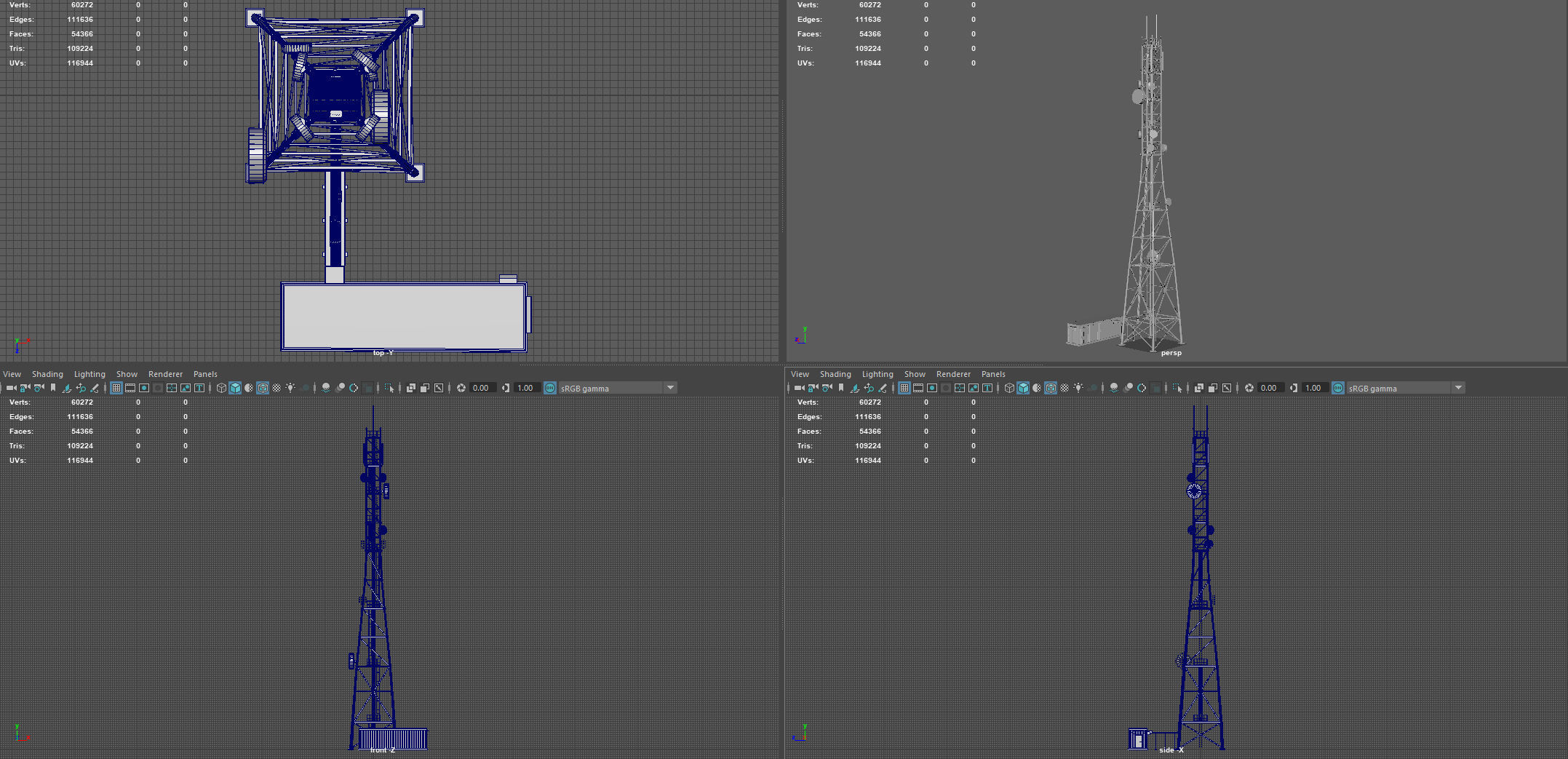 COMMUNICATION TOWER 3D model | CGTrader