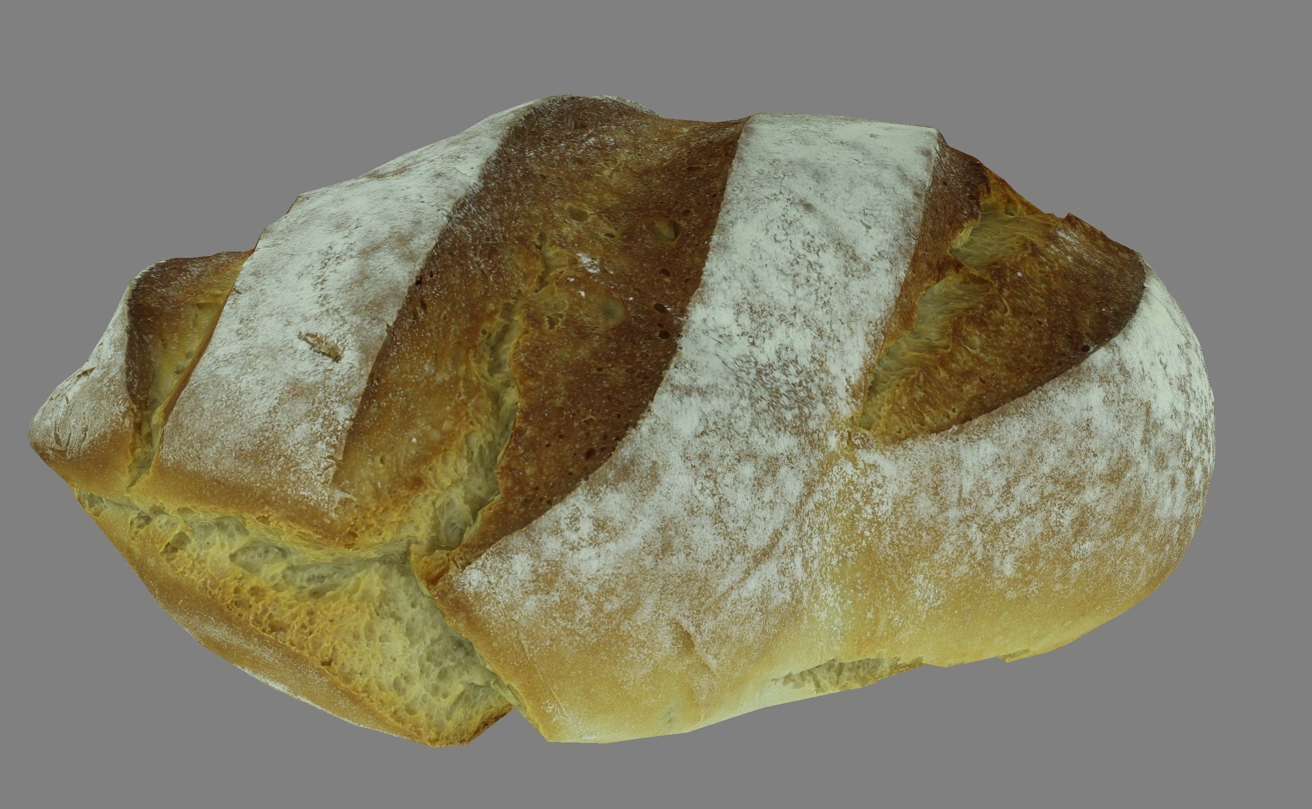 3D model Ultra realistic Bread scan 8k Low-Poly 3D model VR / AR / low ...