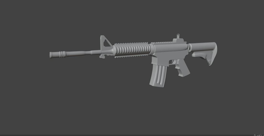 M4A4 weapon 3D model | CGTrader