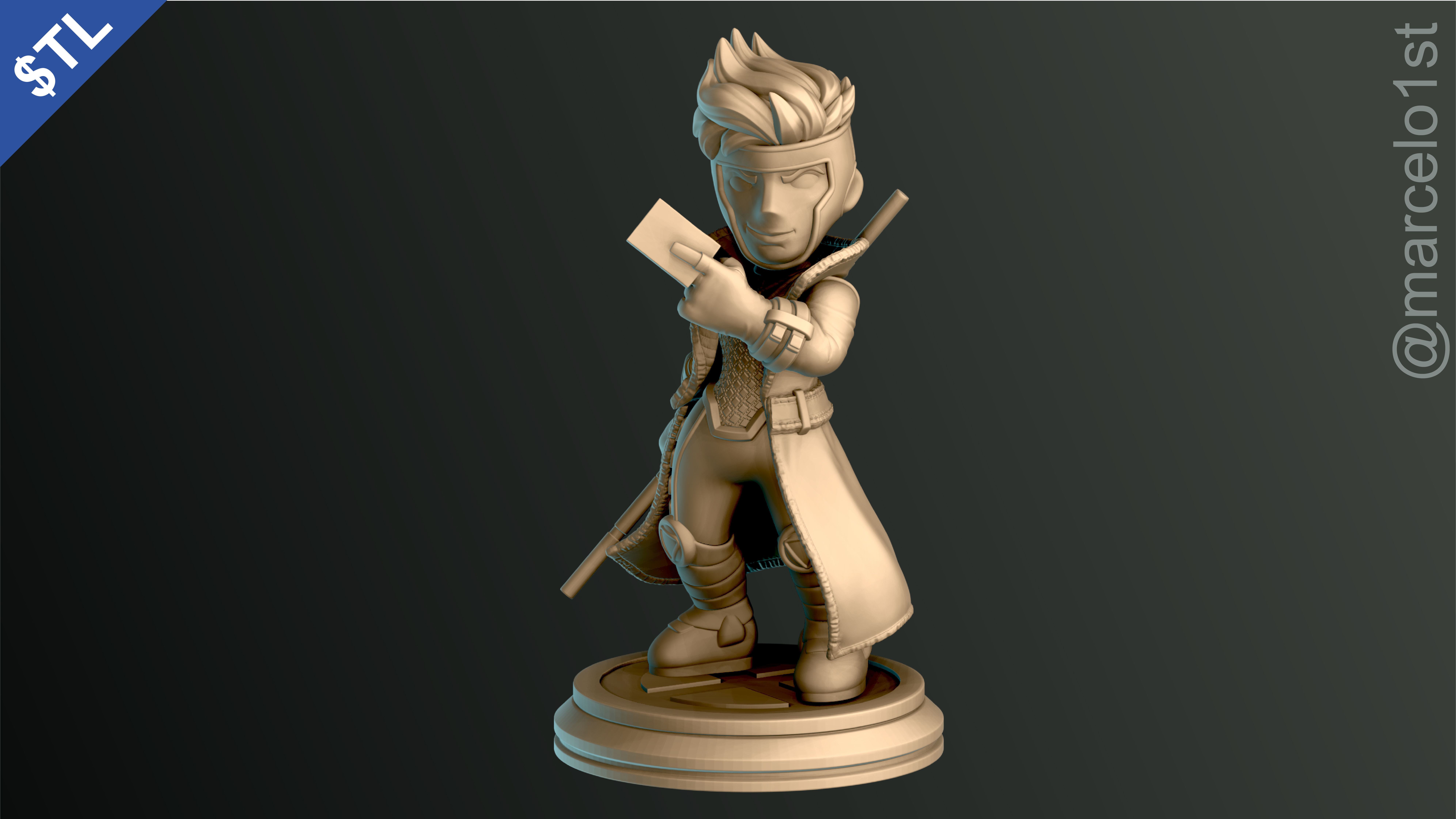 SIMPLES - Gambit 3D model 3D printable | CGTrader