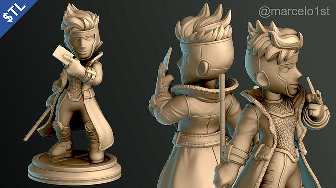 SIMPLES - Gambit 3D model 3D printable | CGTrader