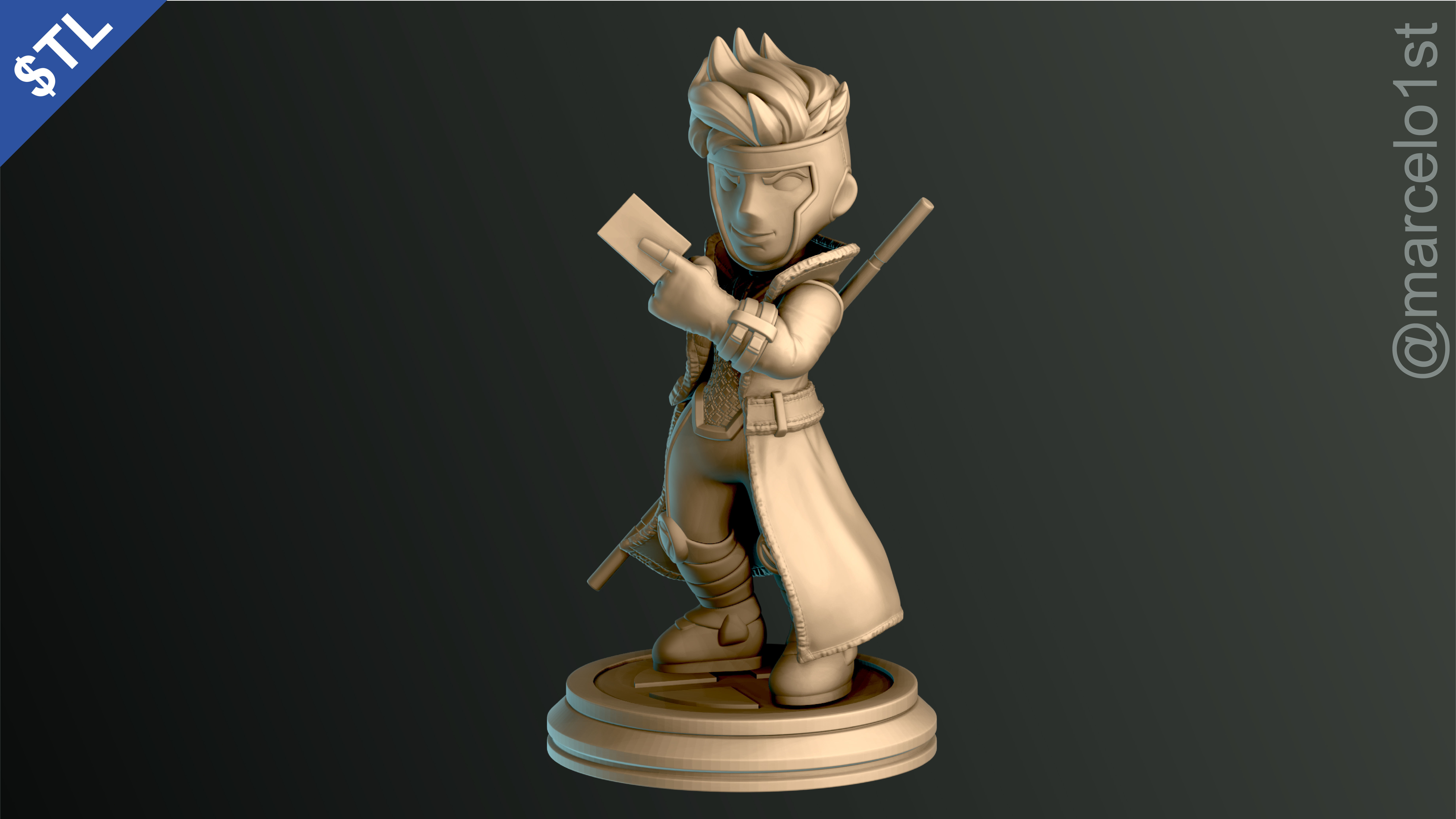 SIMPLES - Gambit 3D model 3D printable | CGTrader