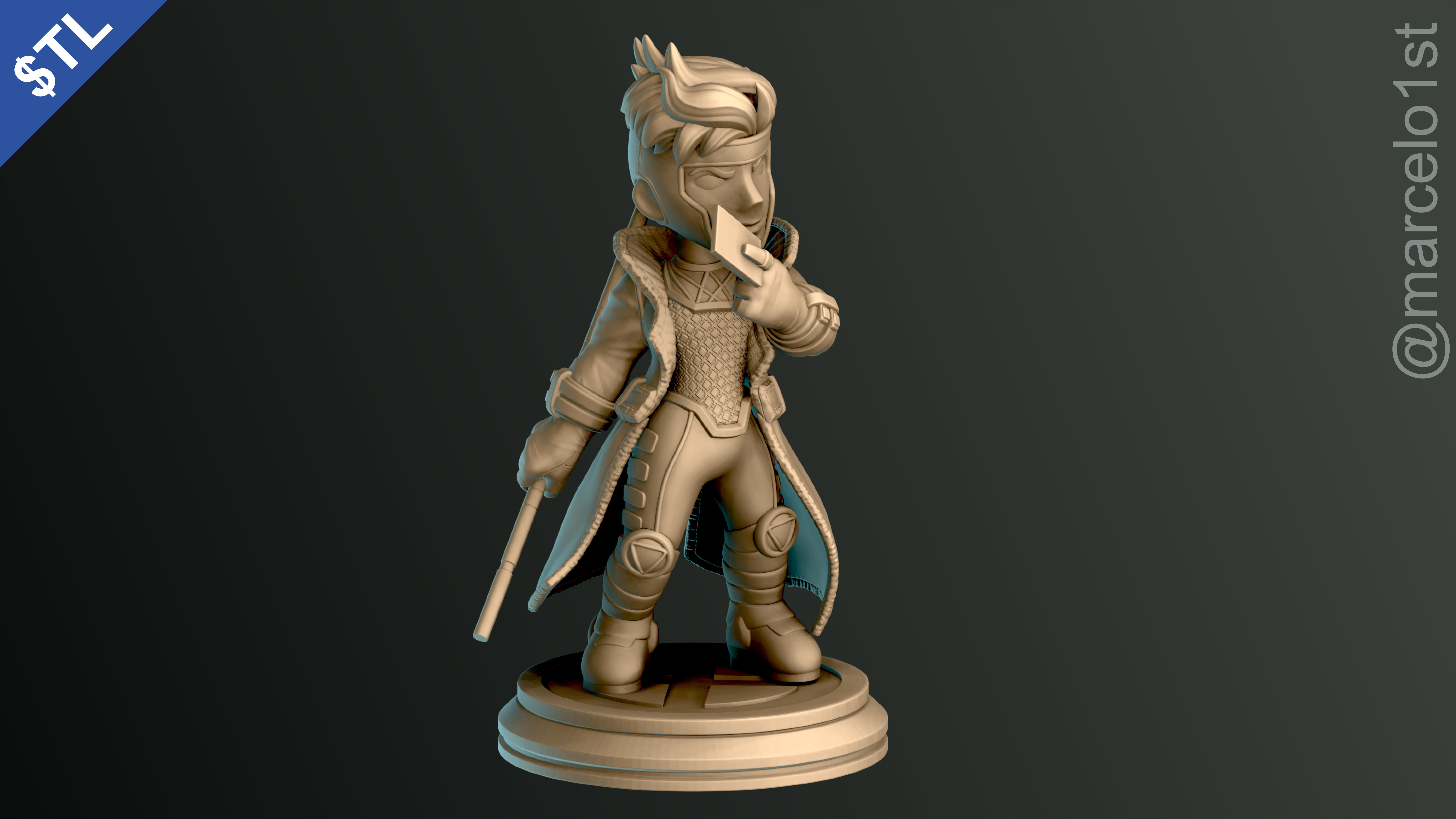 SIMPLES - Gambit 3D model 3D printable | CGTrader