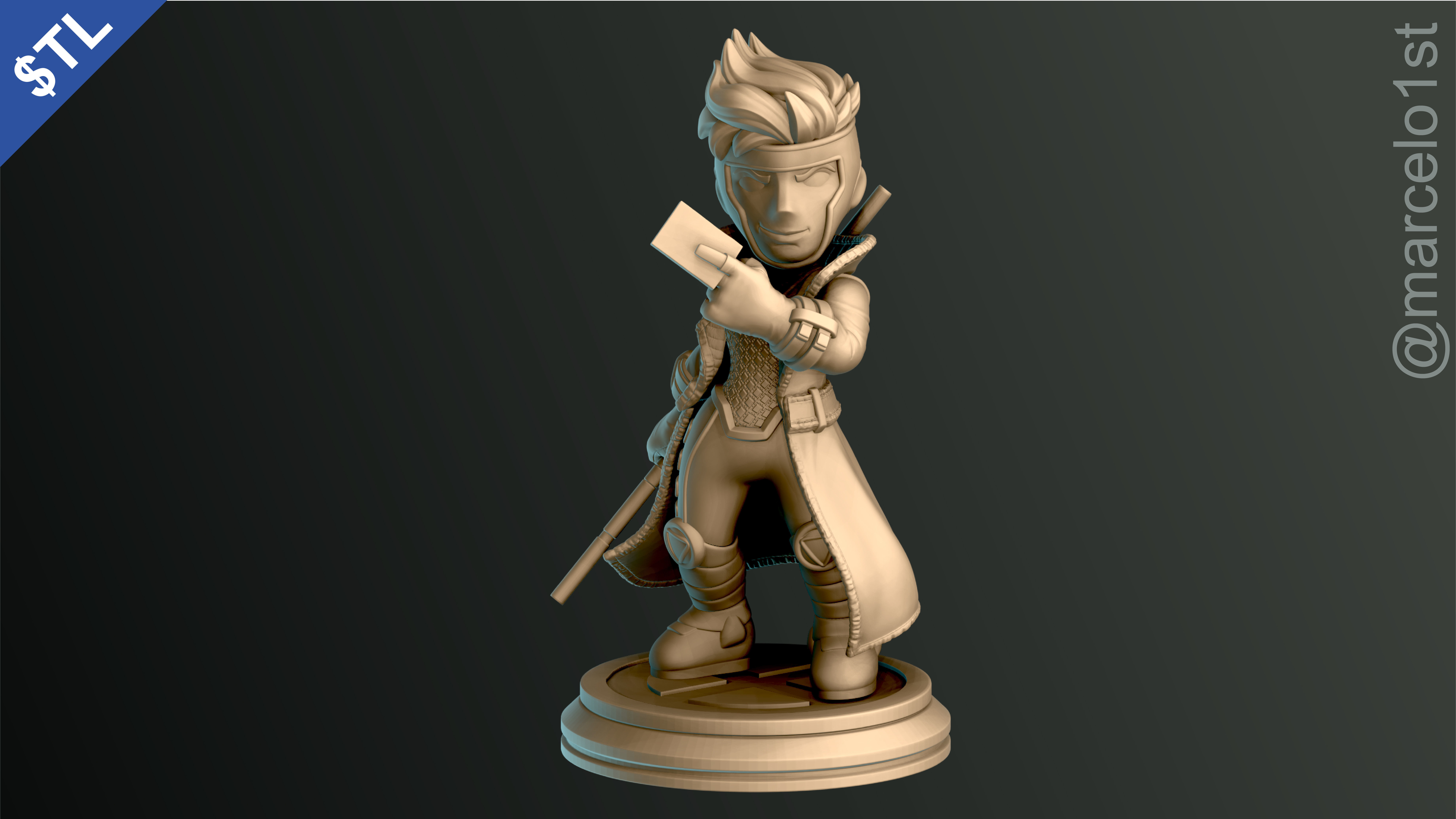 SIMPLES - Gambit 3D model 3D printable | CGTrader