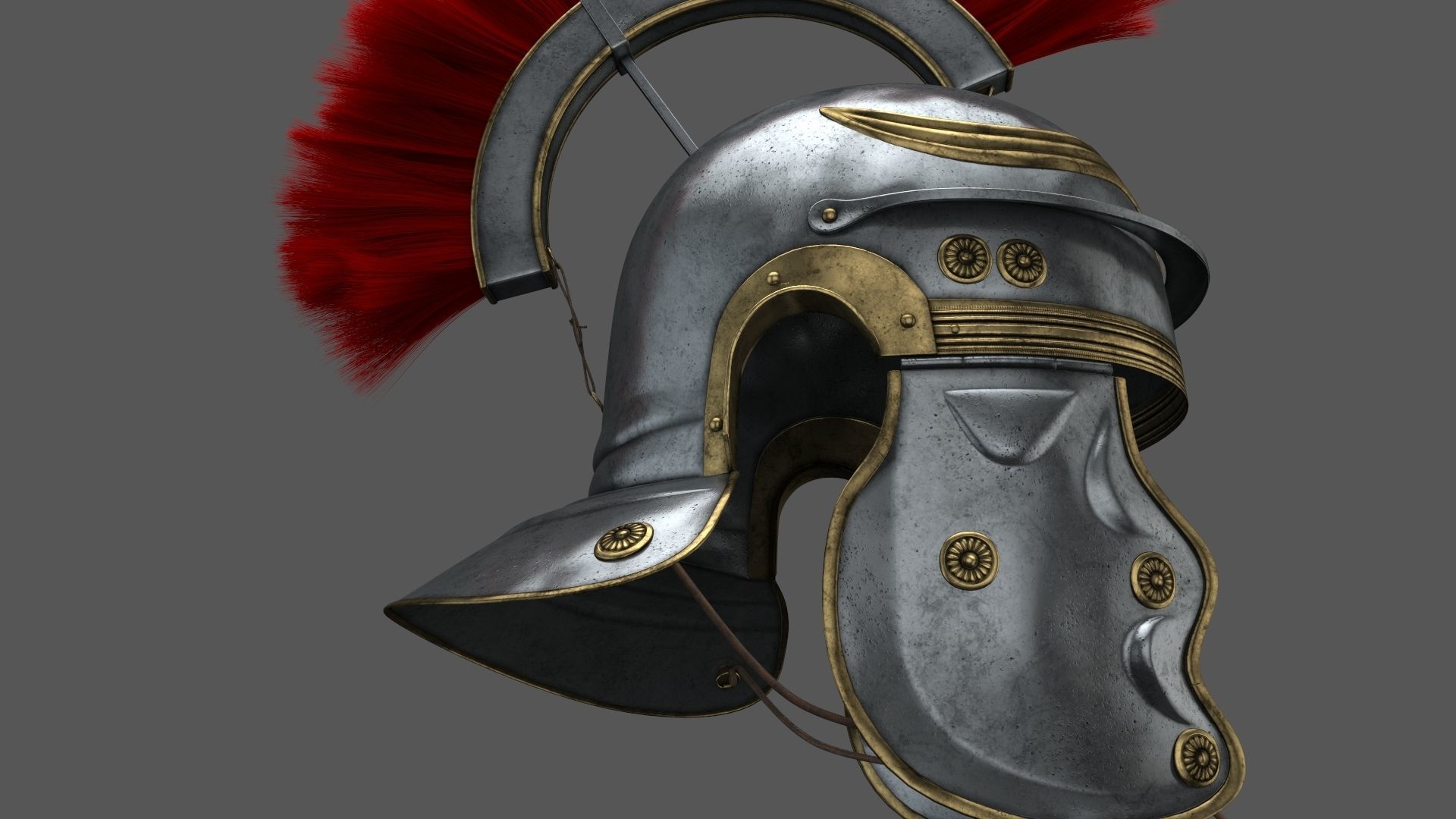 3D model Roman helmet Galea VR / AR / low-poly | CGTrader