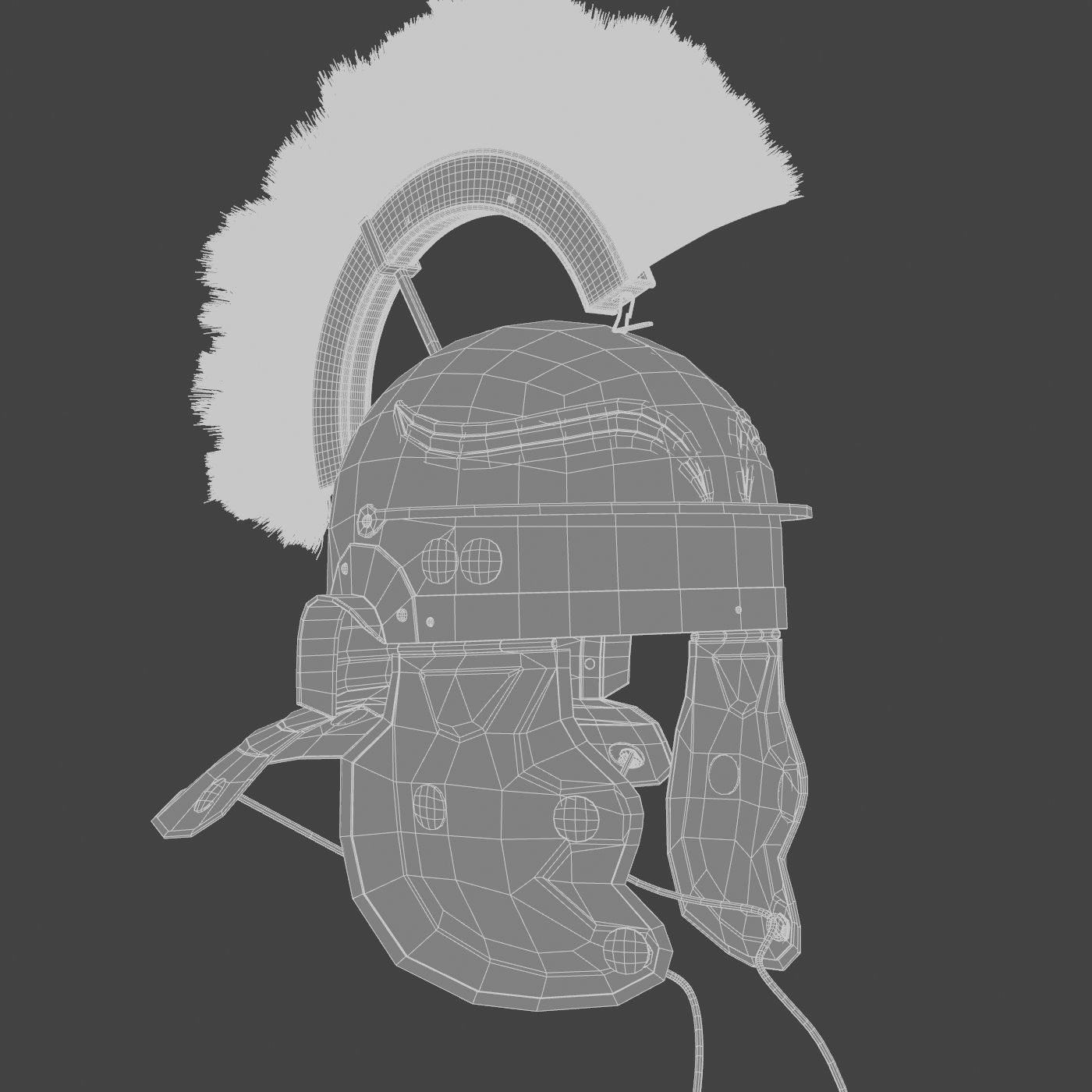3D model Roman helmet Galea VR / AR / low-poly | CGTrader