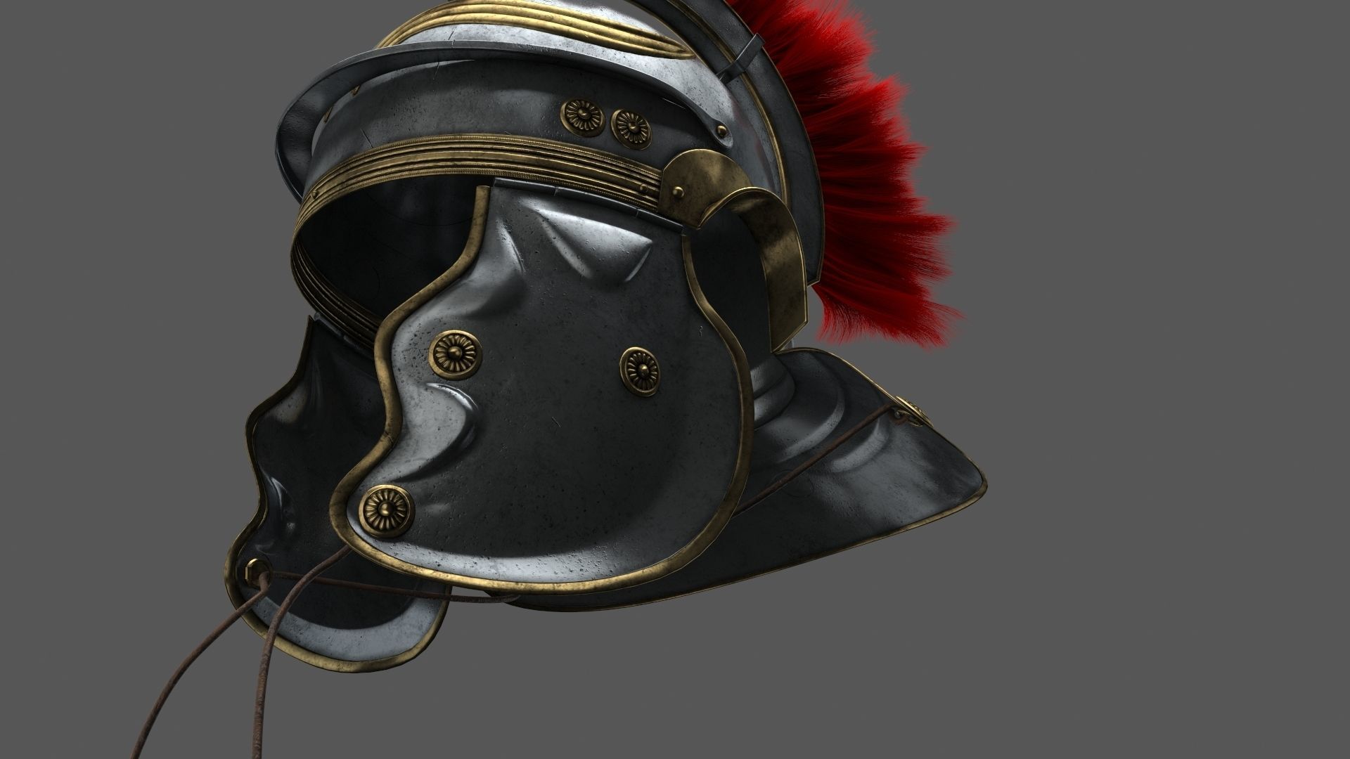 3D model Roman helmet Galea VR / AR / low-poly | CGTrader