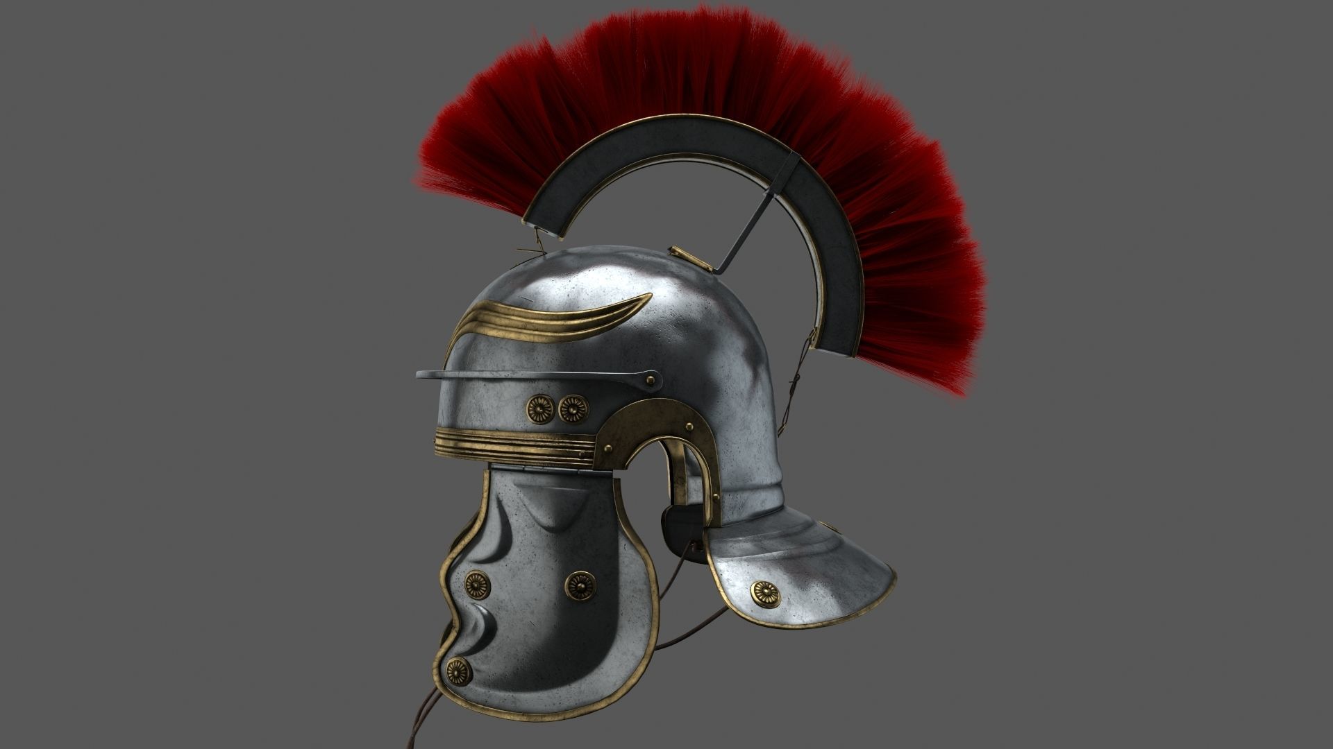 3D model Roman helmet Galea VR / AR / low-poly | CGTrader