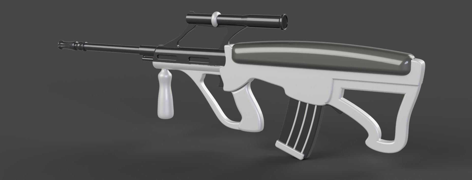 3D model AUG Assault Rifle Low - poly 3D model VR / AR / low-poly ...
