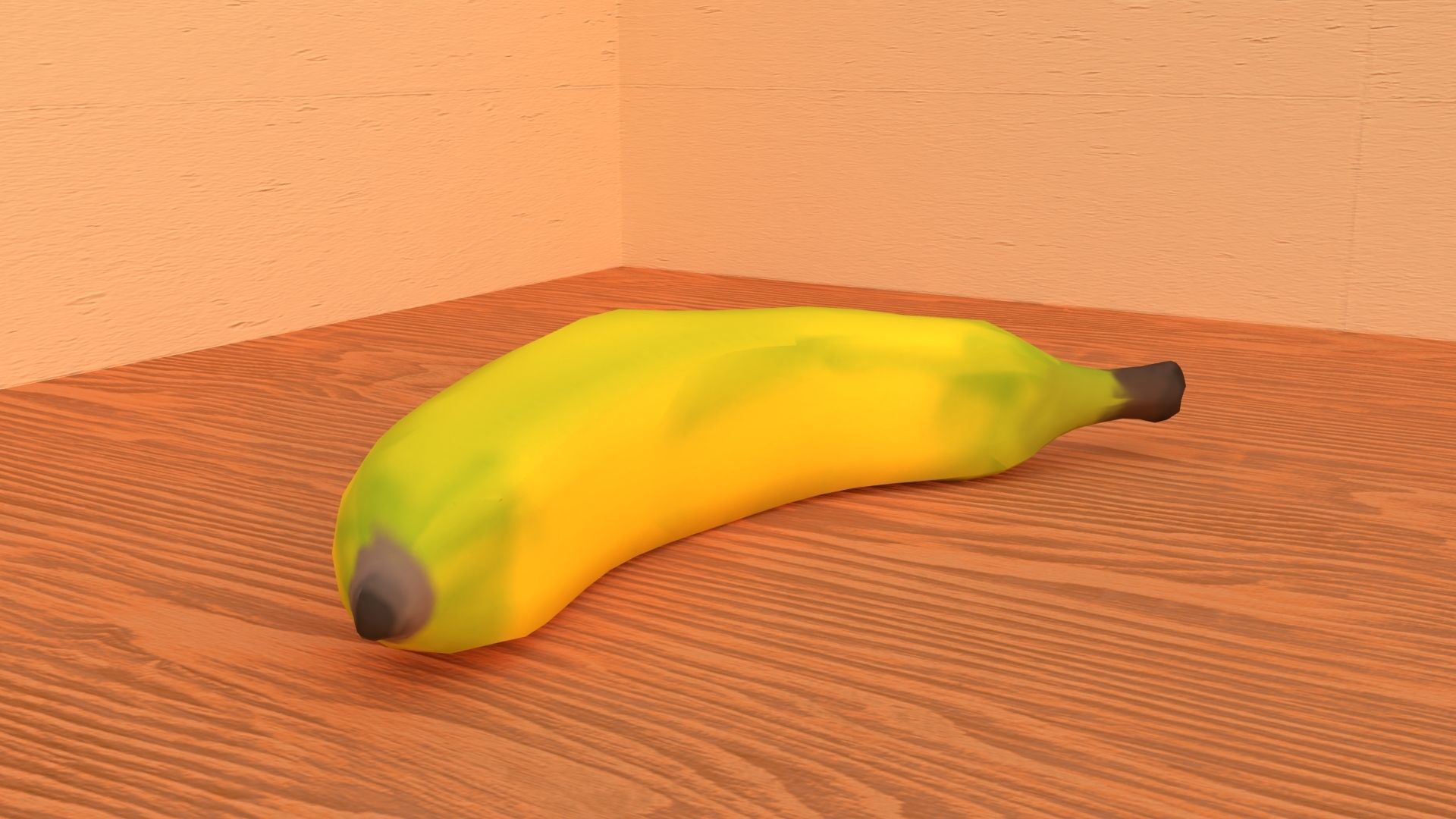 Low-Poly Banana free 3D model | CGTrader