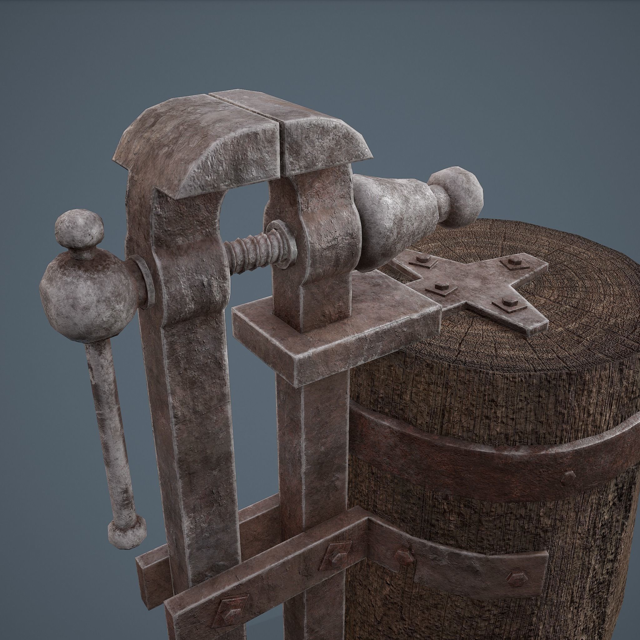Medieval Blacksmith Vise free VR / AR / low-poly 3D model | CGTrader